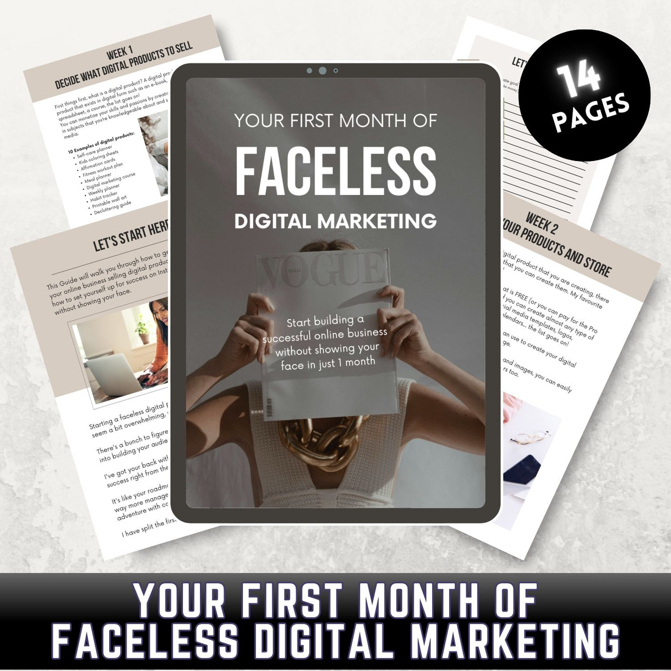 Ebook - Faceless Digital Marketing – MRR Products Vault (Shop)