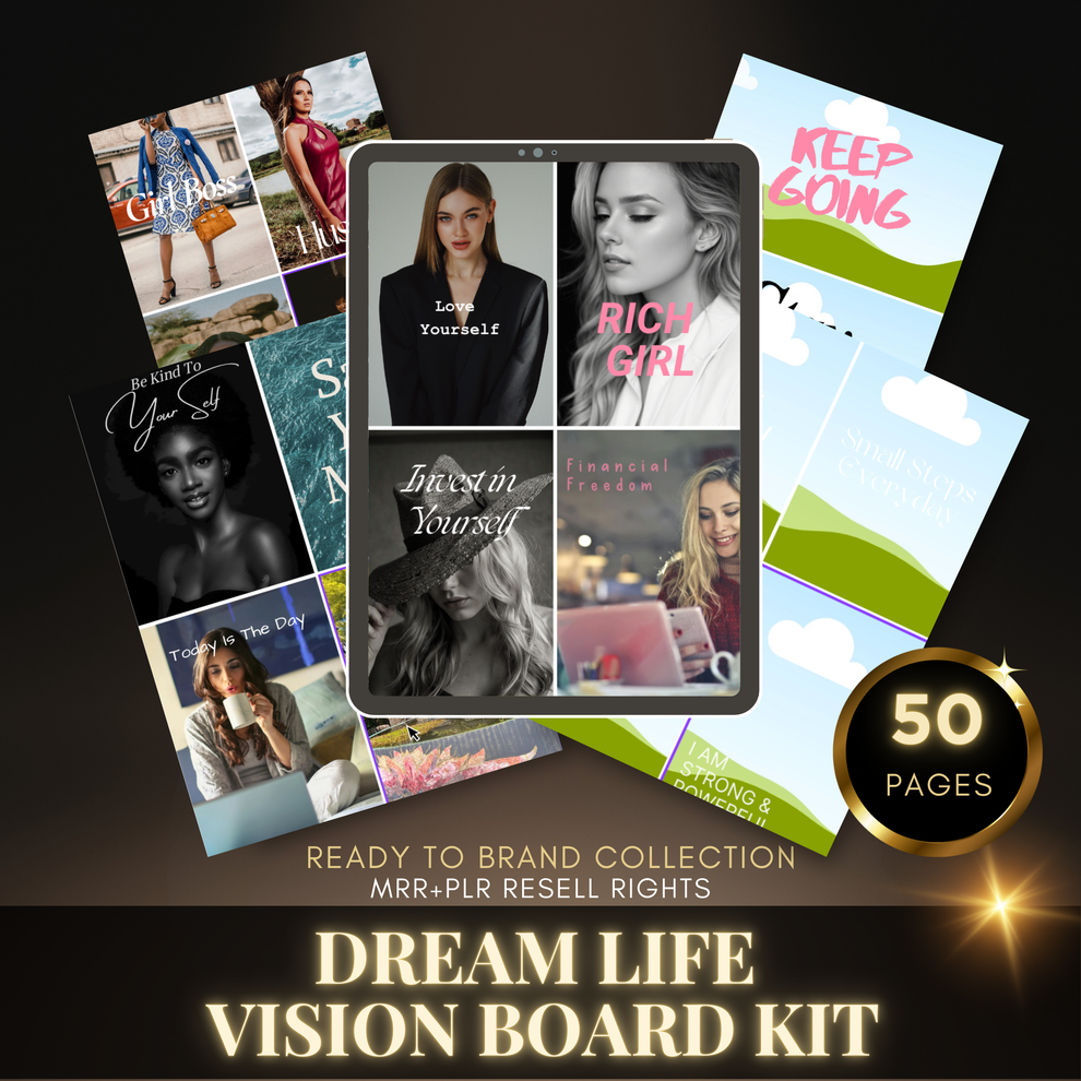 Dream Life Vision Board Kit - MRR + PLR – MRR Products Vault (Shop)