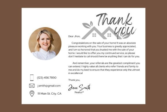 Realtor Thank You Card Template – MRR Products Vault (Shop)