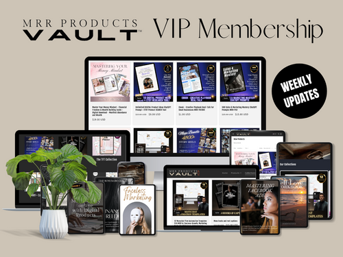 MRR Digital Products with MRR Master Resell Rights MRR Products Vault