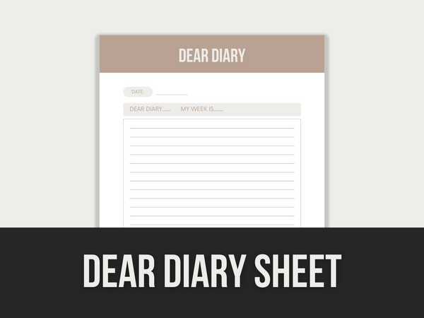 dear diary sheet – MRR Products Vault (Shop)